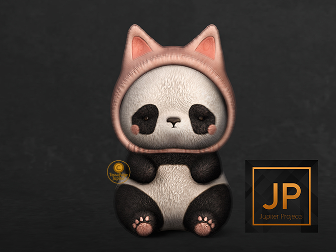 Second Life Marketplace - 7.YOKAI - I am Panda - Panda Cat [pink]